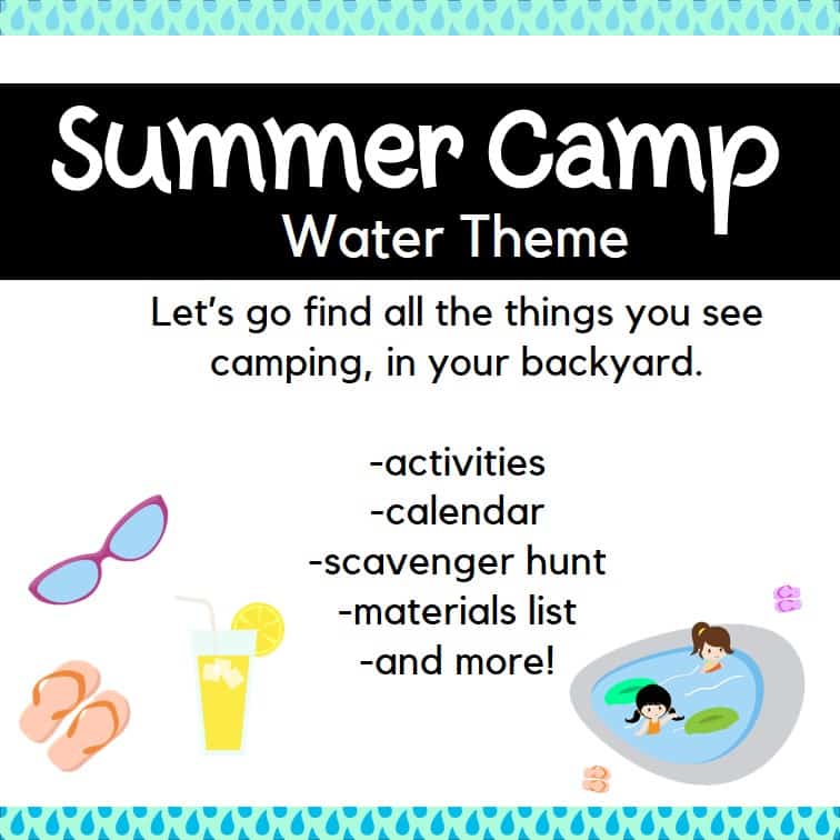 Backyard Summer Camp: Water Theme - Forgetful Momma Shop