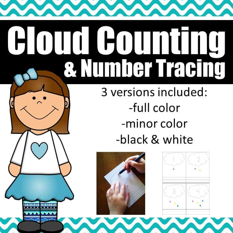 Cloud Counting and Number Tracing - Forgetful Momma Shop