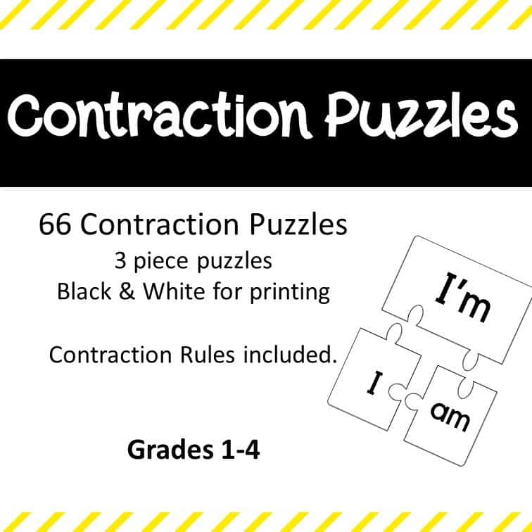 Contraction Puzzles - Forgetful Momma Shop