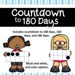 Countdown to 100 Days of School + 180 Days - Forgetful Momma Shop