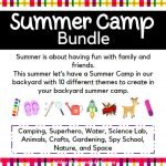 Backyard Summer Camp: Bundle - Forgetful Momma Shop