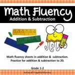 Math Fluency - Math Practice to 20 - Forgetful Momma Shop