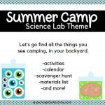 Backyard Summer Camp: Science Lab - Forgetful Momma Shop