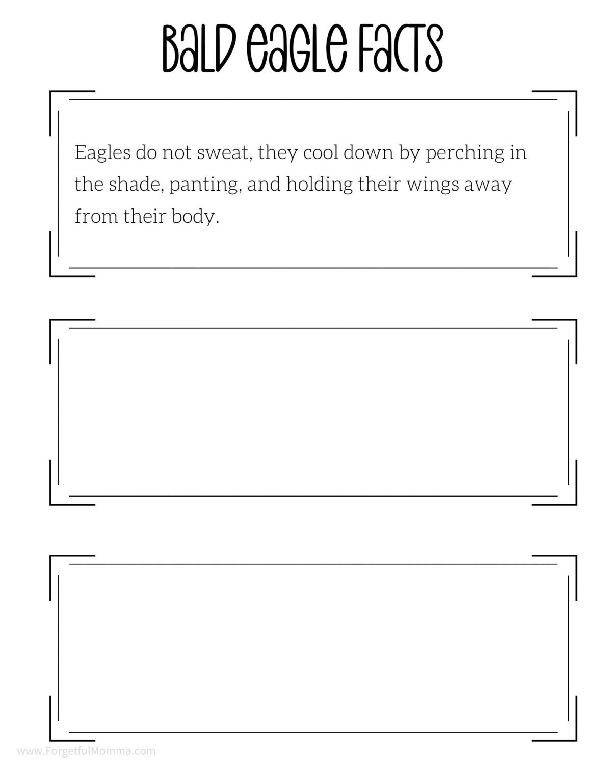 Mini Unit Studies on Bald Eagles for Kids - Forgetful Momma Shop