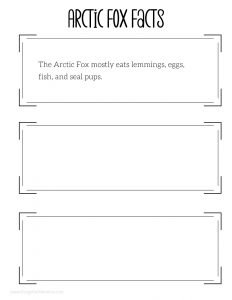 Mini Unit Studies on Arctic Foxes for Kids - Forgetful Momma Shop