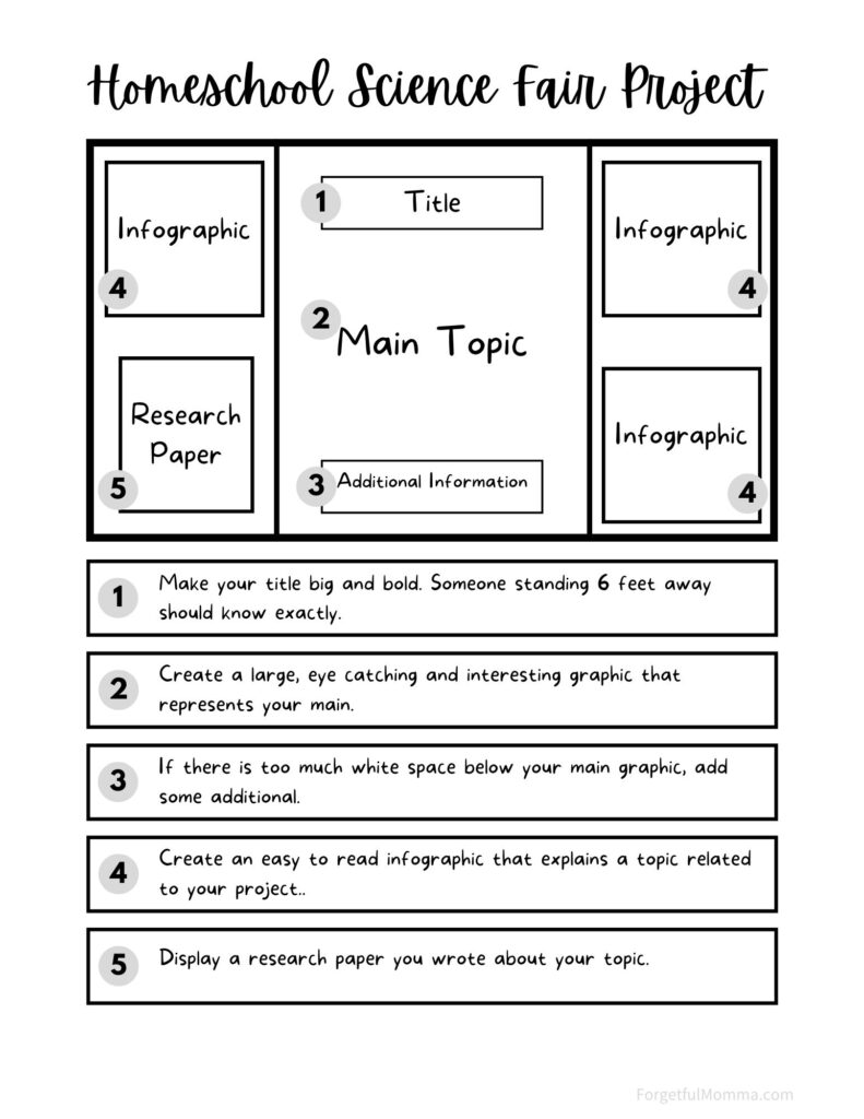 Homeschool Science Fair Project Planner - Forgetful Momma Shop