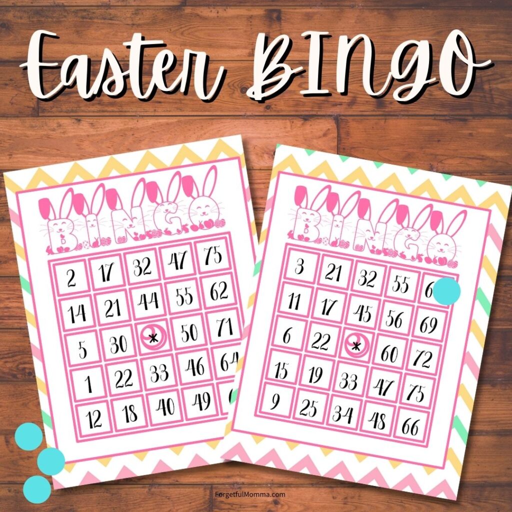 Easter Number BINGO Game - Forgetful Momma Shop