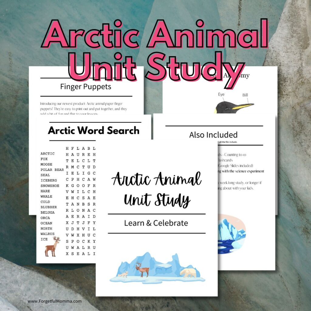 Mini Unit Studies on Arctic Foxes for Kids - Forgetful Momma Shop