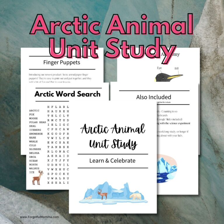 Mini Unit Studies on Arctic Foxes for Kids - Forgetful Momma Shop