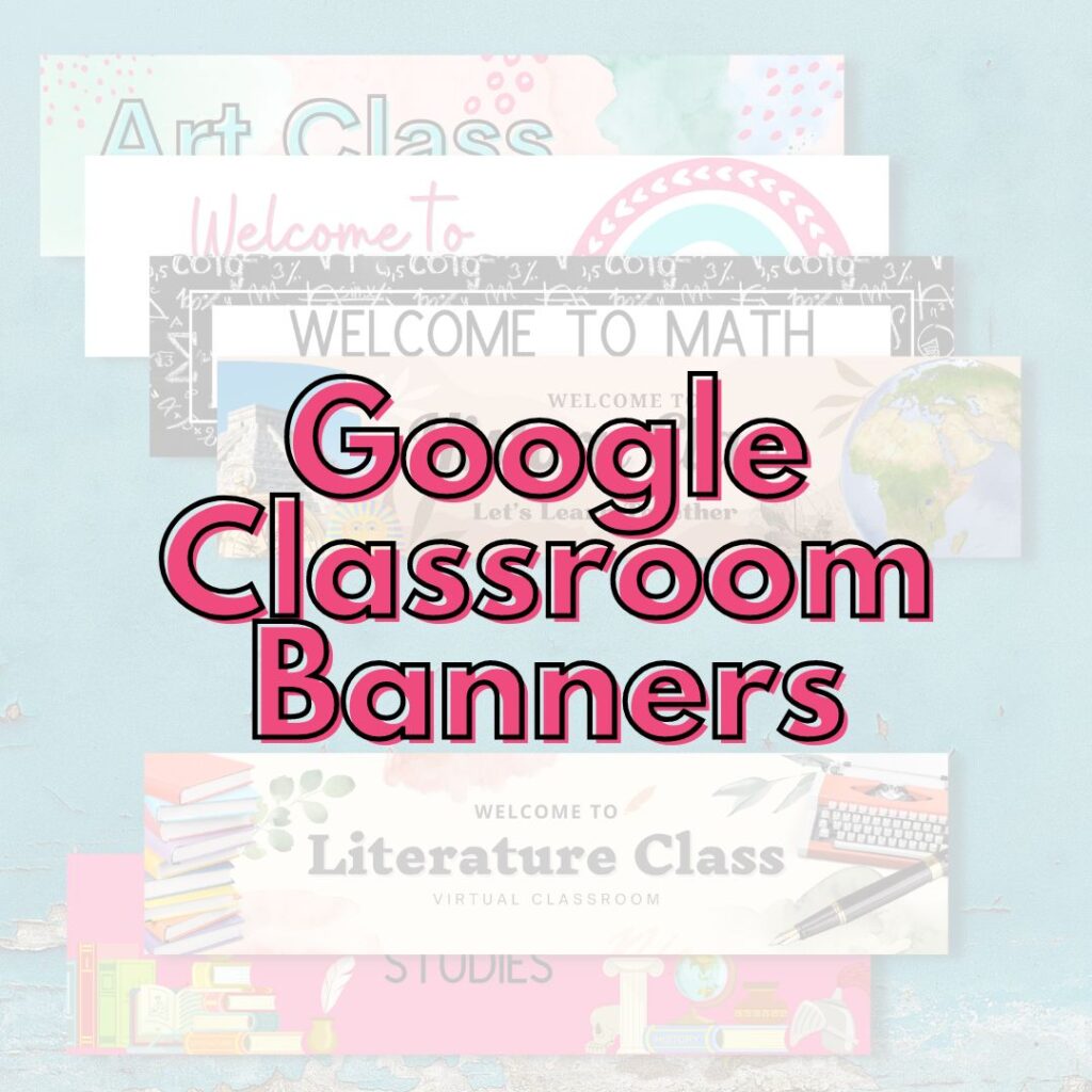 20 Google Classroom Banners Forgetful Momma Shop